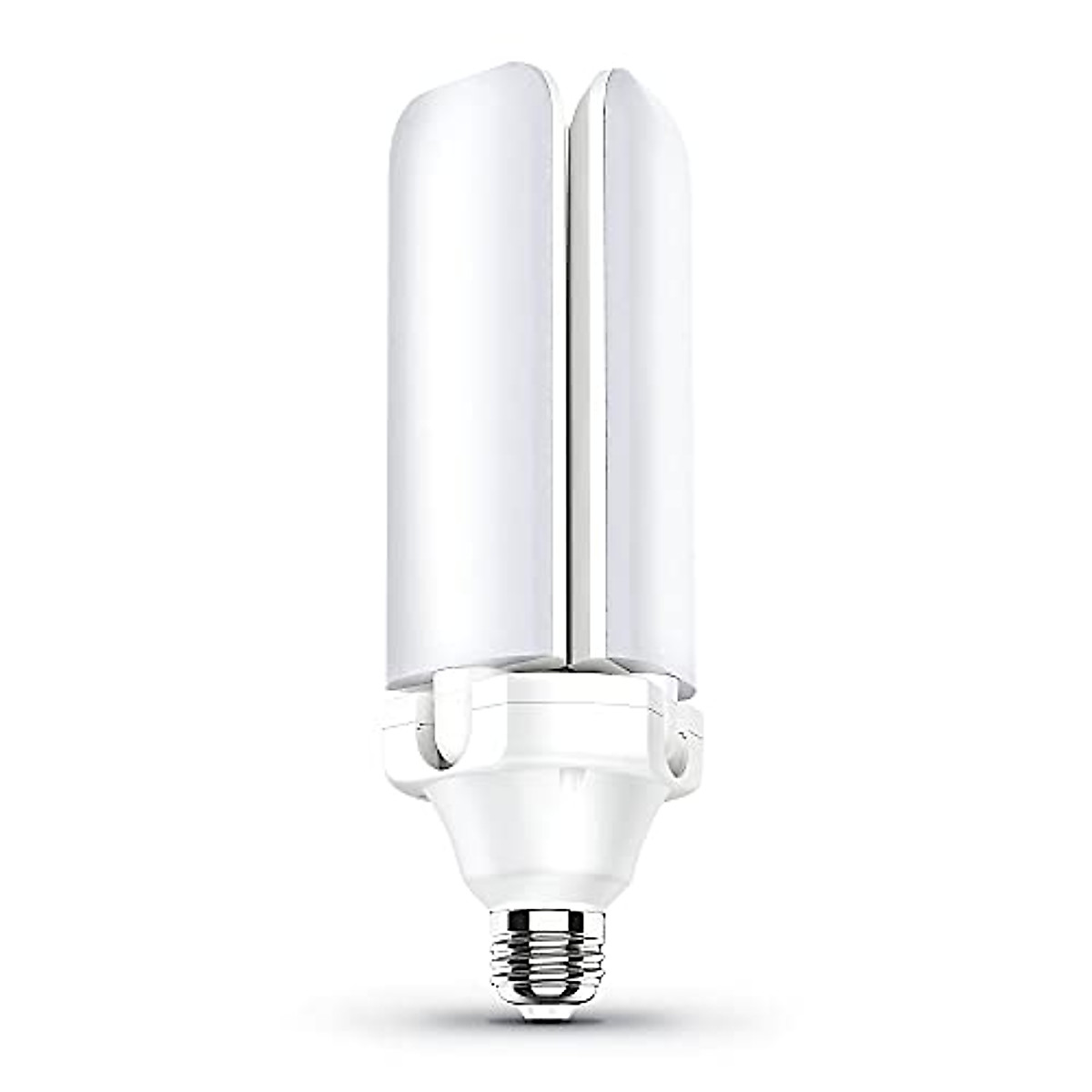 Feit Electric LED Garage Light, 3 Panel Adjustable Screw-in LED Shop Light Bulb, E26 Base, 4000 Lumens, Non-Dimmable, 5000k Daylight, Garage Ceiling Light, White, ADJ4000/5K/LED