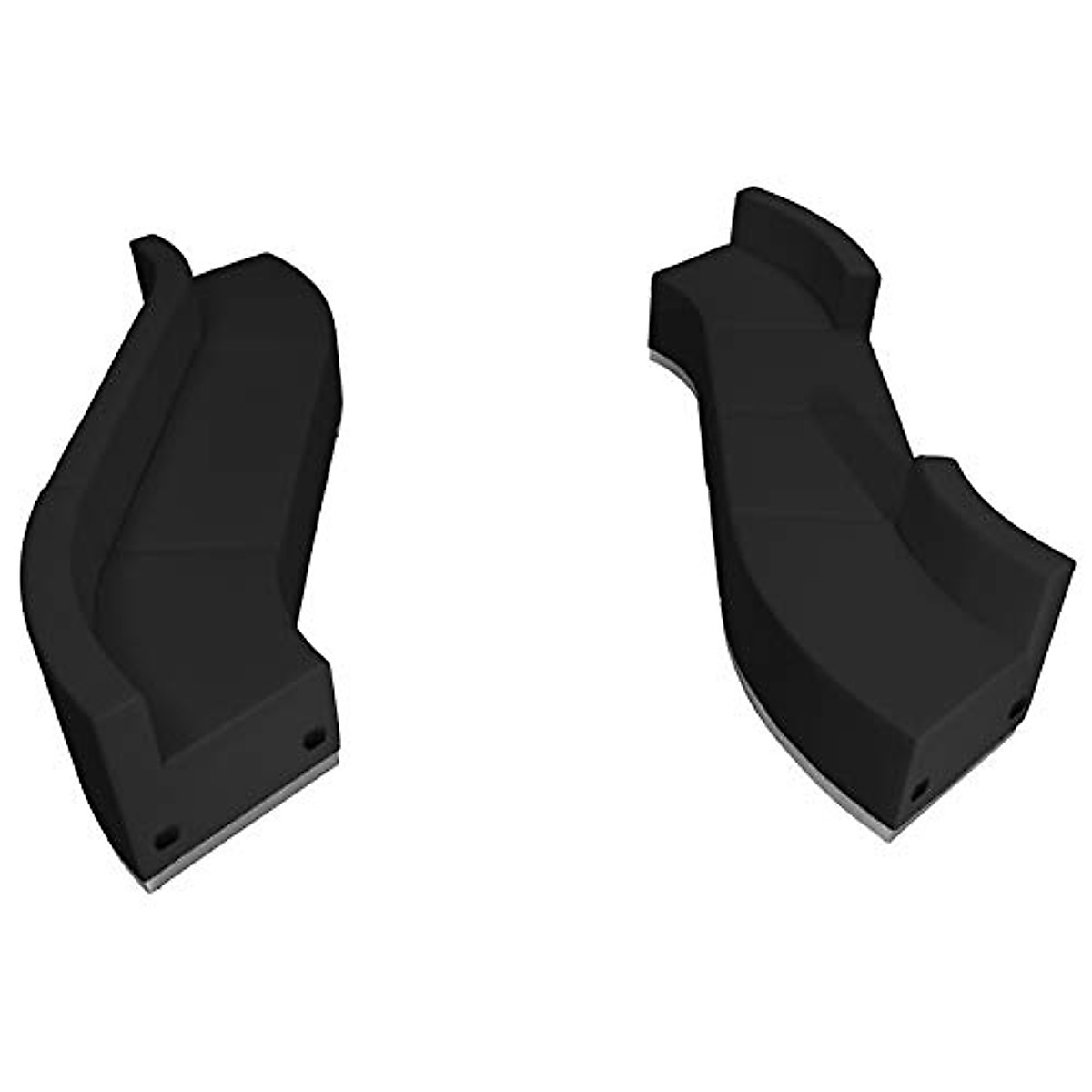 Flash Furniture HERCULES Alon Series Black LeatherSoft Reception Configuration, 7 Pieces