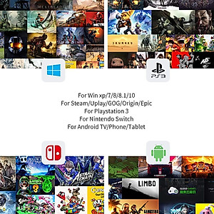 ZD T Gaming Wired Gamepad Controller Joystick for PC(Windows XP/7/8/8.1/10) / Playstation 3 / Android/Steam - Not Support The Xbox 360/One (T-wired)