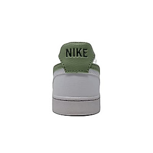 Nike Mens Court Vision Low Lifestyle Sneakers, White/Oil Green-Medium Olive, 12 M US