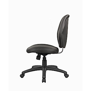 Boss Office Products Any Task Mid-Back Task Chair with No Arms in Black