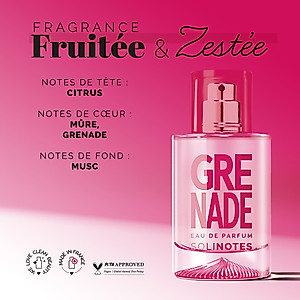 SOLINOTES Pomegranate Perfume for Women - Eau De Parfum | Delicate Floral and Soothing Scent - Made in France - Vegan - 1.7 fl.oz