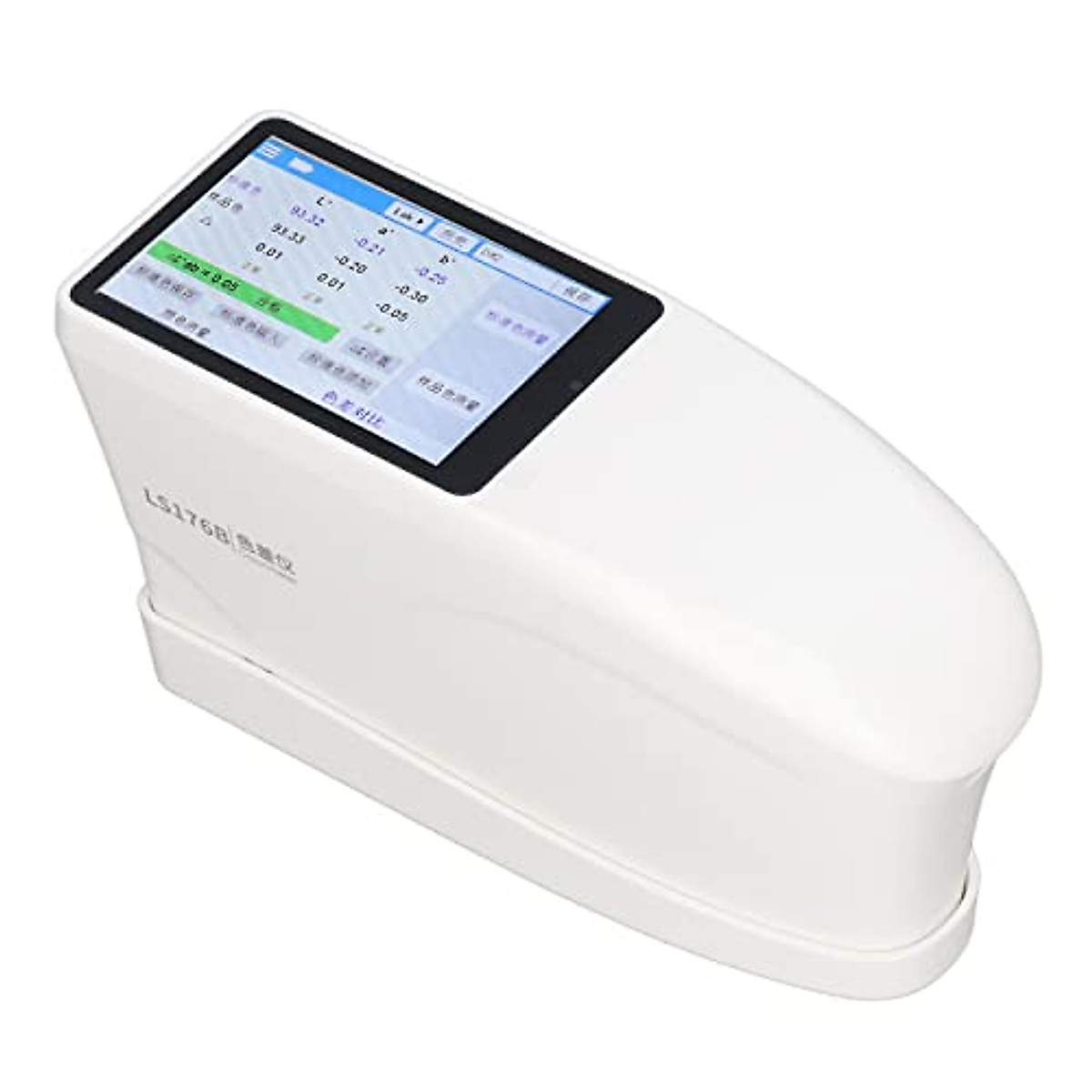 Spectrophotometer, Color Difference Tester Whiteboard Calibration Strong Analysis Accurate 3.5in Touch Screen for Whiteness Yellowness