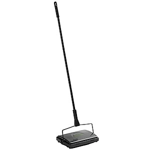 TCM Trade Carpet Sweeper, Triple Brush, Non Electric, Environmentally-Friendly, Multi-Surface Floor Sweeper, Easy Cleaning for Carpeted Floors, Wooden, Hardwood, Laminate, or Tile! (Triple-Brush)