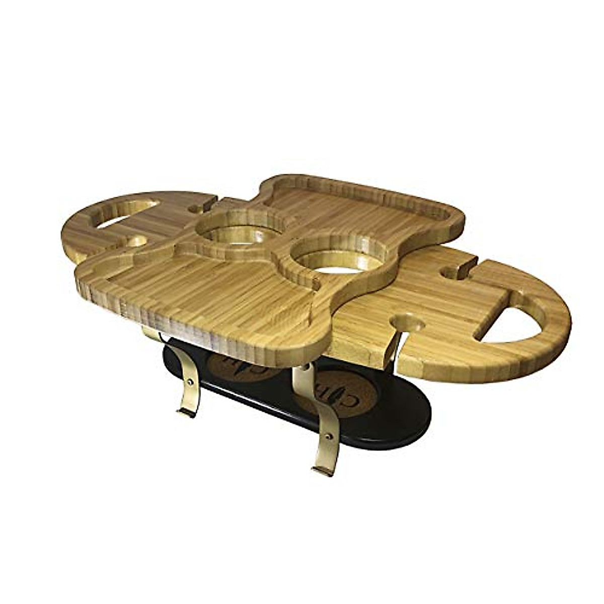 FixtureDisplays® Red Wine Holder 4*Glasses and 2*Bottles Elegant Design Wine Rack,Red Wine Stand 15206