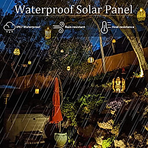 Replacement Solar Light Parts, 2 Pack Solar Lights Replacement Top, 8 lumens Solar Light Inserts for Lanterns, Waterproof Battery Box Top DIY Outdoor Garden Patio Decor, Warm Yellow, 3.15inches