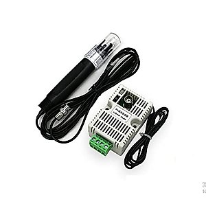Jieotwice PH Temperature Transmitter Detection Sensor Module RS485/4-20mA/0-10V/0-5V Output with Electrode (0-10V)