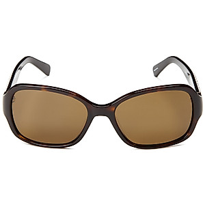 Kate Spade New York Women's Akira Rectangular Sunglasses, Tortoise Polarized, 54 mm