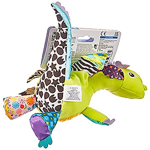 Lamaze Clip On Car Seat and Stroller Toy - Flip Flap Dragon - Crinkle Car Seat Toys and Stroller Toys - Sensory Toys for Babies - Travel Toys for Car - Infant Toys Ages 0 Months and Up