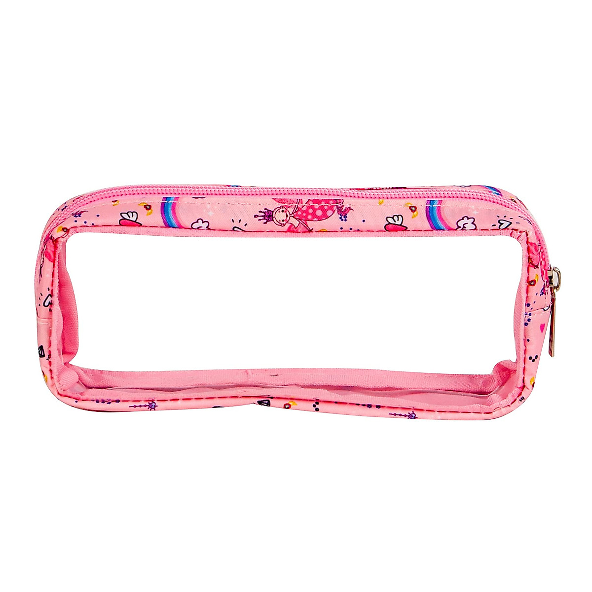 Remobia Hicol TSA Approved 5-Piece Diaper Bag Organizer Pouch Set Clear Waterproof TPU Kids Toiletry Storage Set Travel Packing Clutch Cube Bags for Baby Nursing (Fairy)