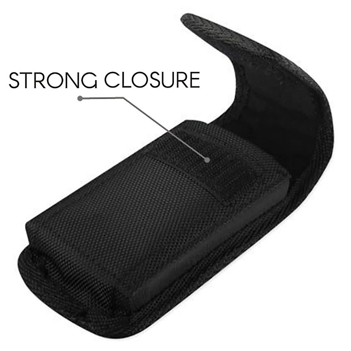 AGOZ Large Scanner Holster, Rugged Vertical Case Pouch for Zebra TC75x, TC75, TC70x, TC70, TC72, TC77, M60, MC65, MC67 Mobile Computer Handheld Barcode Scanner Holder with Metal Belt Clip, Belt Loops
