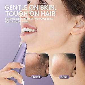 Epilady Esthetic Lavender Epilator for Women Face, Womens Facial Hair Remover | Included Case & Cleaning Brush, Electric Tweezers for Women Facial Hair