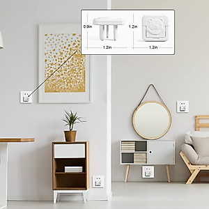 Outlet Covers Baby Proofing (45 Packs), Tinabless Plug Covers for Electrical Outlets, Child Proof Socket Covers for Outlets, Baby Safety Products for Home, Office, Protect Toddlers & Babies