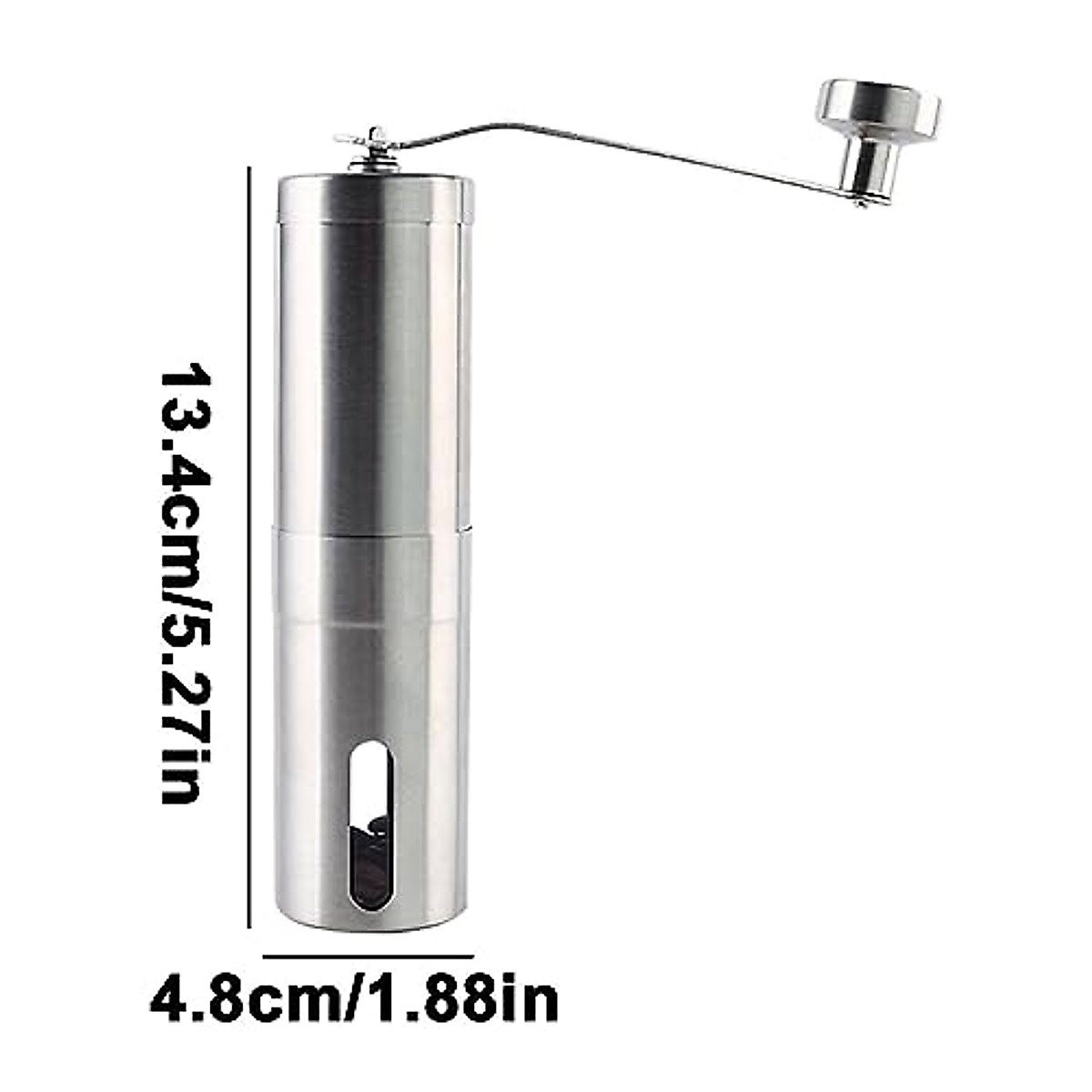 Manual Coffee Grinder, Manual Coffee Grinder with Ceramic Core, 250g Tailor Manual Coffee Grinder with Detachable Design, Detachable Hand Crank Coffee Grinder, with Ceramic Burr for Coffee Beans