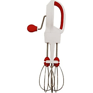 Starfrit Super-Fast Egg Beater ,White/Red