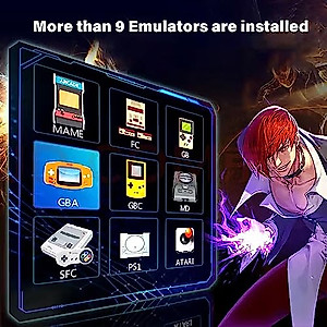 Wireless Retro Game Console - JICVY Plug and Play Video Games, 10,000+ Built-in Games, 9 Classic Emulators, 4K HDMI Output, Dual 2.4GHz Wireless Controllers, Ideal Gift for Kids & Adults (64)