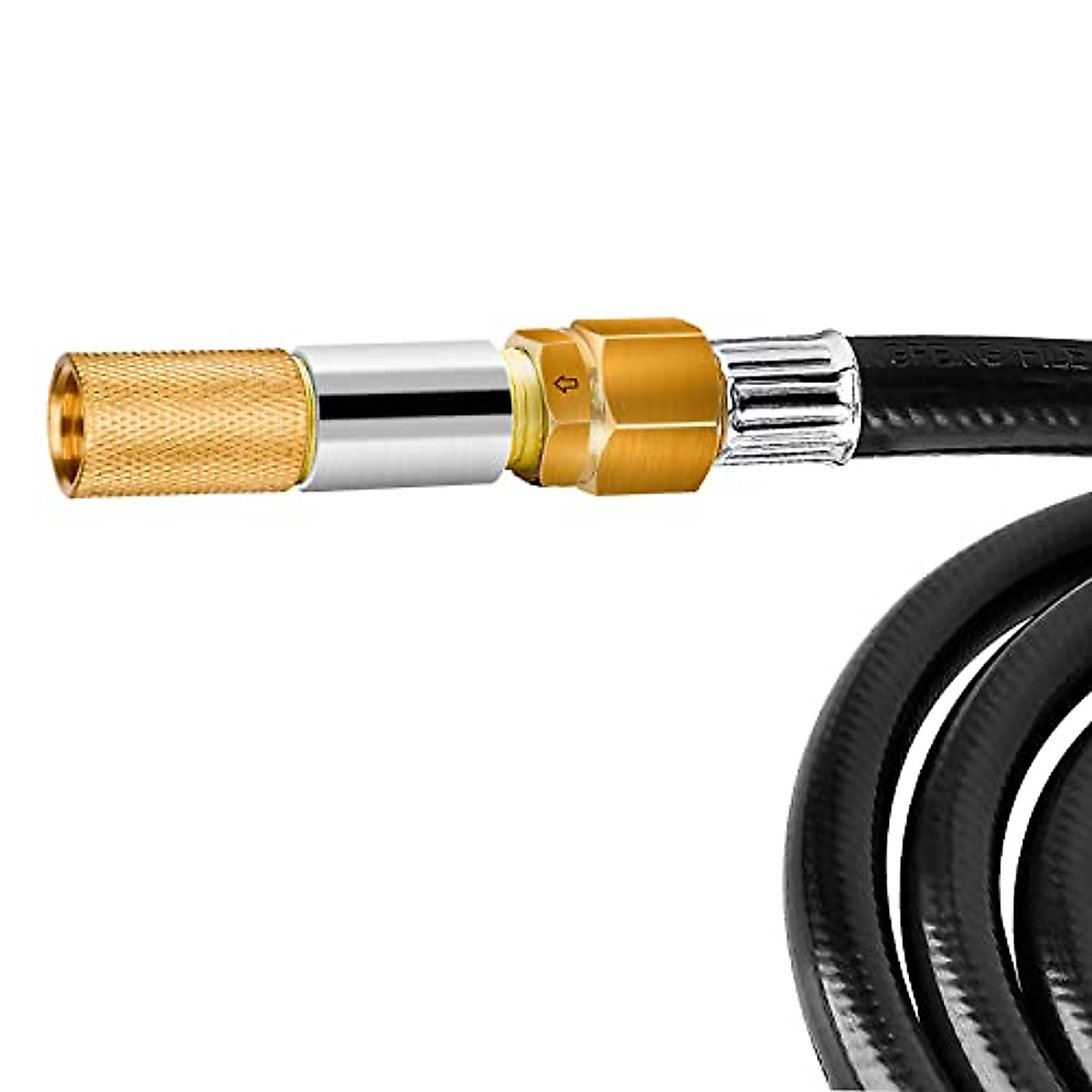 GRISUN 1/2" LP Air Mixer Valve for Propane Gas Fire Pits, Air Mixture Valve with 1/2 Female Adapter, Stainless Steel and Solid Brass, 150K BTU High Capacity