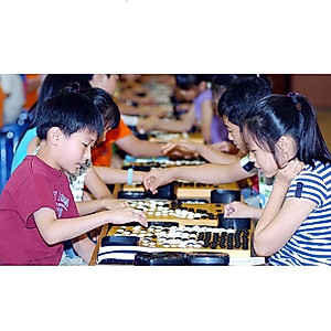 Inhyo GO Set and Chinese Korean Chess at Back Side / Go Board Games/ Go Stones Xiang-qi Board Game / baduk and janggi Sets