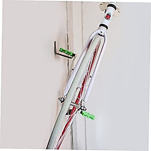 CUBTOL 1 Set Bike Hanger Metal Holder Indoor Bike Metal s Hooks Pot Rack Hook Bike Wall Stand Holders Storage Hooks Bike Supplies Bike Display Rack Bike Storage Hooks Pedal Metal Heavy