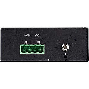 StarTech.com Industrial 5 Port Gigabit PoE Switch - 30W - Power Over Ethernet Switch - Hardened GbE PoE+ Unmanaged Switch - Rugged High Power Gigabit Network Switch IP-30/-40 C to 75 C, TAA