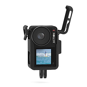 Camera Cage Protective Case Mount for Action 3 Sport Camera Frame Shell Housing for Action 3 Accessories Action 3 Protective Frame