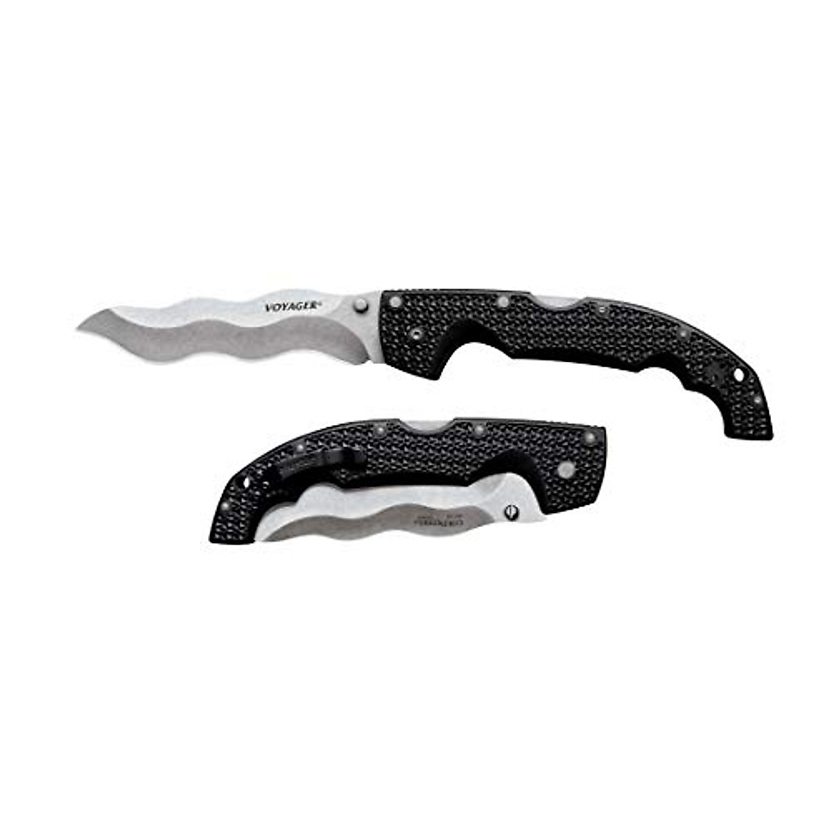 Cold Steel Voyager Series Folding Knife with Tri-Ad Lock and Pocket Clip, Kris, XL