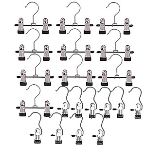 JOINSI 20 Pack Boot Hangers Closet Hanging Clips Laundry Hooks for Hats, Pants, Towel, Socks, Handbags, Bags, Underwear