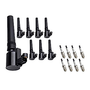 ENA Set of 8 Ignition Coil Pack Compatible with Ford Jaguar Lincoln Thunderbird 2002-2005, S-Type 1999-2003, LS 2000-2006 3.0 3.9 4.0 4.2 Replacement for FD506 DG515 DG529 4503
