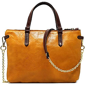 Floto Sesto Leather Crossbody Bag Women's Handbag Shoulder Bag (Yellow)