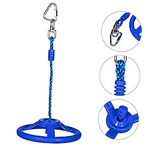 Ninja Wheel Interior Accessories Outdoor Accessories Swing Indoor Backyard Balance Equipment Outdoor Playground Gym Monkey Wheel Indoor Hanging Ring Swing Gym Ring Sports Abs