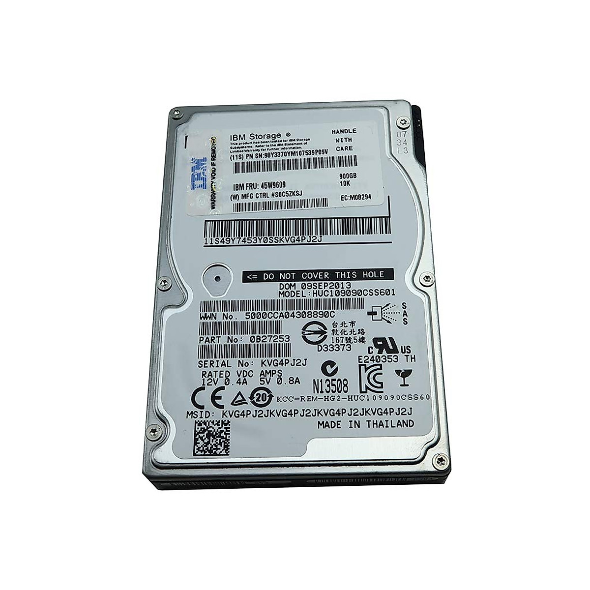 HUC109090CSS601 HITACHI 900GB 10K SAS SFF Hard Drive