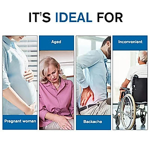 EASACE Upgrade Toilet Aid 17" Long Reach Comfort Wipe,Self Wipe Assist Tissue Holder Tool,Bathroom Aid for Limited Mobility,Seniors,Elderly.