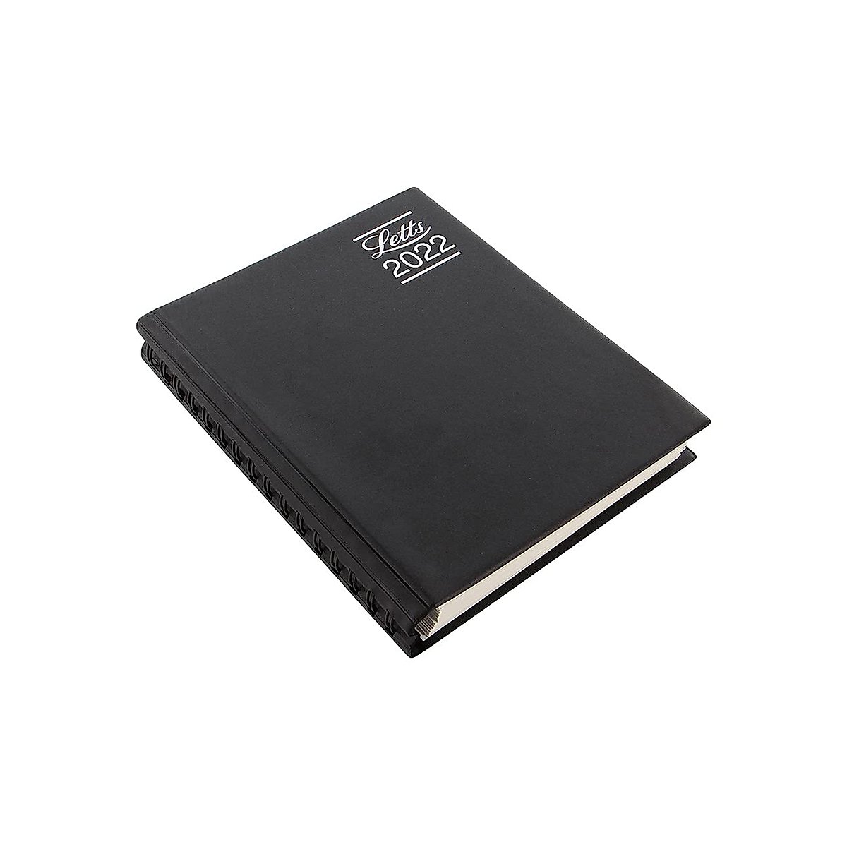 Letts of London Rhino 2022 Diary - A5 Day to a Page with appointments - Black 22-TR1XABK