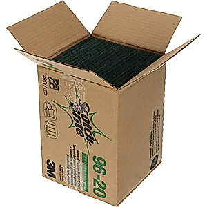 Scotch-Brite Scouring Pad 96-20, 20 Pads, 6” x 9”, General Purpose Cleaning, Food Safe, Non-Rusting
