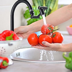 BAGNOLUX 1080° Swivel Faucet Extender for Bathroom Sink, 2 Modes Rotating Faucet Extension Spout, Universal Splash Tap Faucet Aerator Attachment Adapter for kitchen Sink, Robotic Arm Water Nozzle