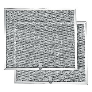 Broan-NuTone BPS1FA30 Aluminum QS1 Series Range Hoods, Kitchen Exhaust Grease Filter, 2 Count (Pack of 1), Grey, 2 Set