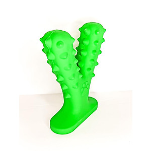 SINCREX USA Dog Toothbrush Dental Chew Cactus Toy - Teeth Cleaning, Teething Aid - Soft, Flexible, and Durable Rubber Toy for Medium and Small Breeds