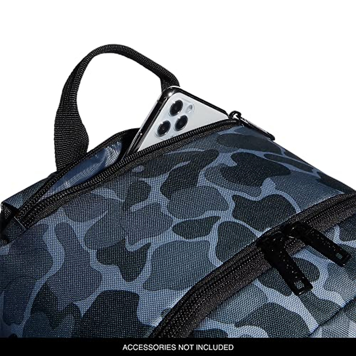 adidas Classic 3-Stripe Durable Backpack Student Athletic Sport Laptop Book Bag Discontinued, Nomad Camo Grey/Black/4.0, One Size