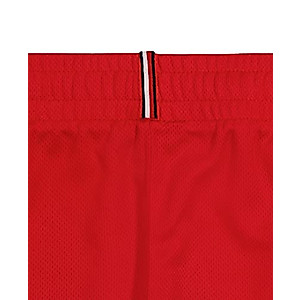 Tommy Hilfiger Boys' Basketball Training Shorts, Featuring Lightweight Mesh, Elastic Waistband with Drawstring