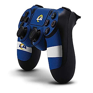 Skinit Decal Gaming Skin Compatible with PS4 Controller - Officially Licensed NFL Los Angeles Rams Zone Block Design
