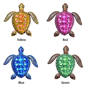 PXRJE Metal Wall Art Sea Turtle,Metal sea turtle with hook on the back，Metal Sea Turtle Wall Decoration Wall Sculpture Hanging Art,suitable for hang on your garden, yard, patio, balcony(Green)