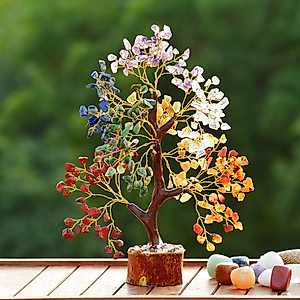 PYOR Chakra Tree of Life, Crystals, Gifts for Women, Crystal Tree, Money Tree, Crystals and Healing Stones, Home Decor, Crystal Tree for Positive Energy