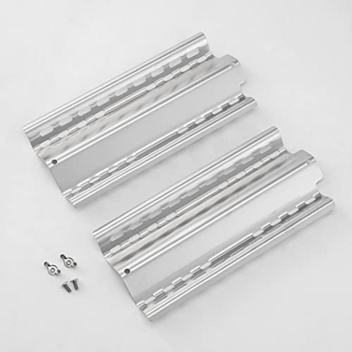 YIHAM KA733 Universal Grill Replacement Adjustable Heat Plate Shield, Stainless Steel Heat Tent, Flavorizer Bar, Burner Cover, Flame Tamer for Gas Grills, Extends from 12" up to 22", 1 Pack