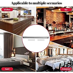 2PCS Restaurant Order Ticket Holder,12 Inch Aluminum Wall-Mounted Receipt Holder for Restaurant Silver Job Ticket Holder for Commercial Slide Check Rack for Kitchen Office Cafes Bar