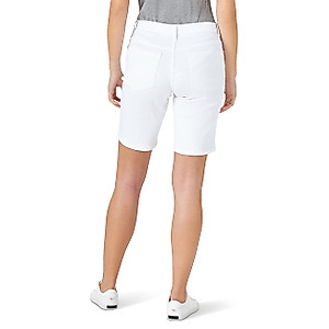 Lee Women's Relaxed Fit Bermuda Short, White, 8
