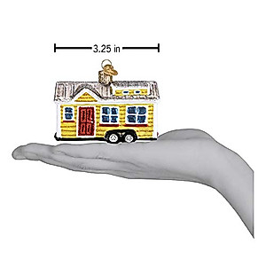 Old World Christmas Home Gifts Glass Blown Ornaments for Christmas Tree Tiny House