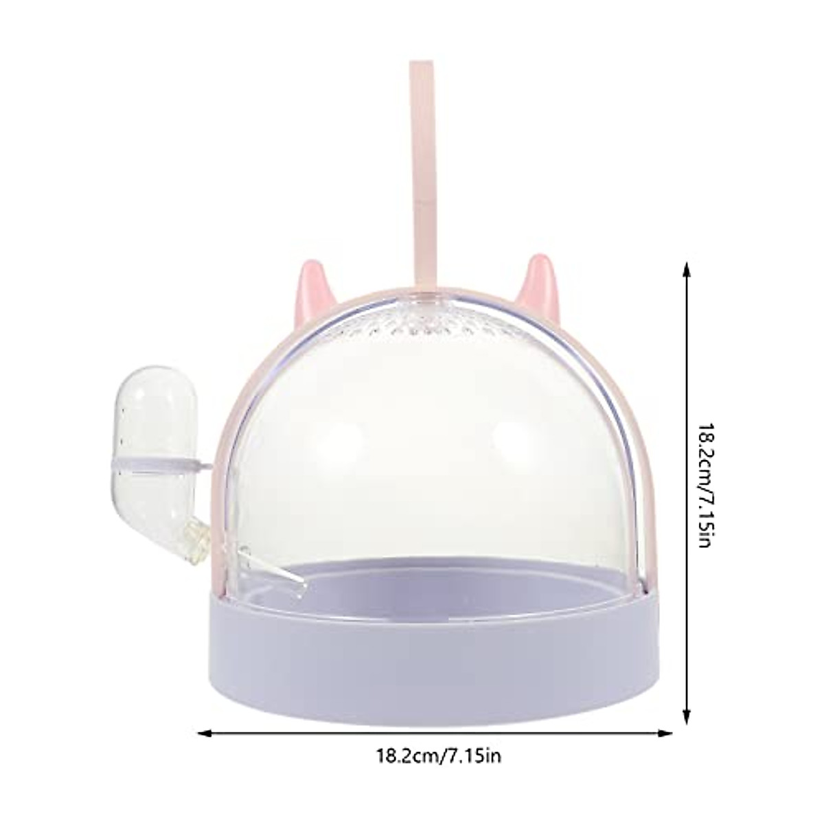 Ipetboom 1Pc Hamster Carrier, Bird Carrier Critter Cage Hamster Carrier Bag Portable Hamster Cage Travel Bag with Water Bottle Outdoor Handbag for Small Animals, Purple