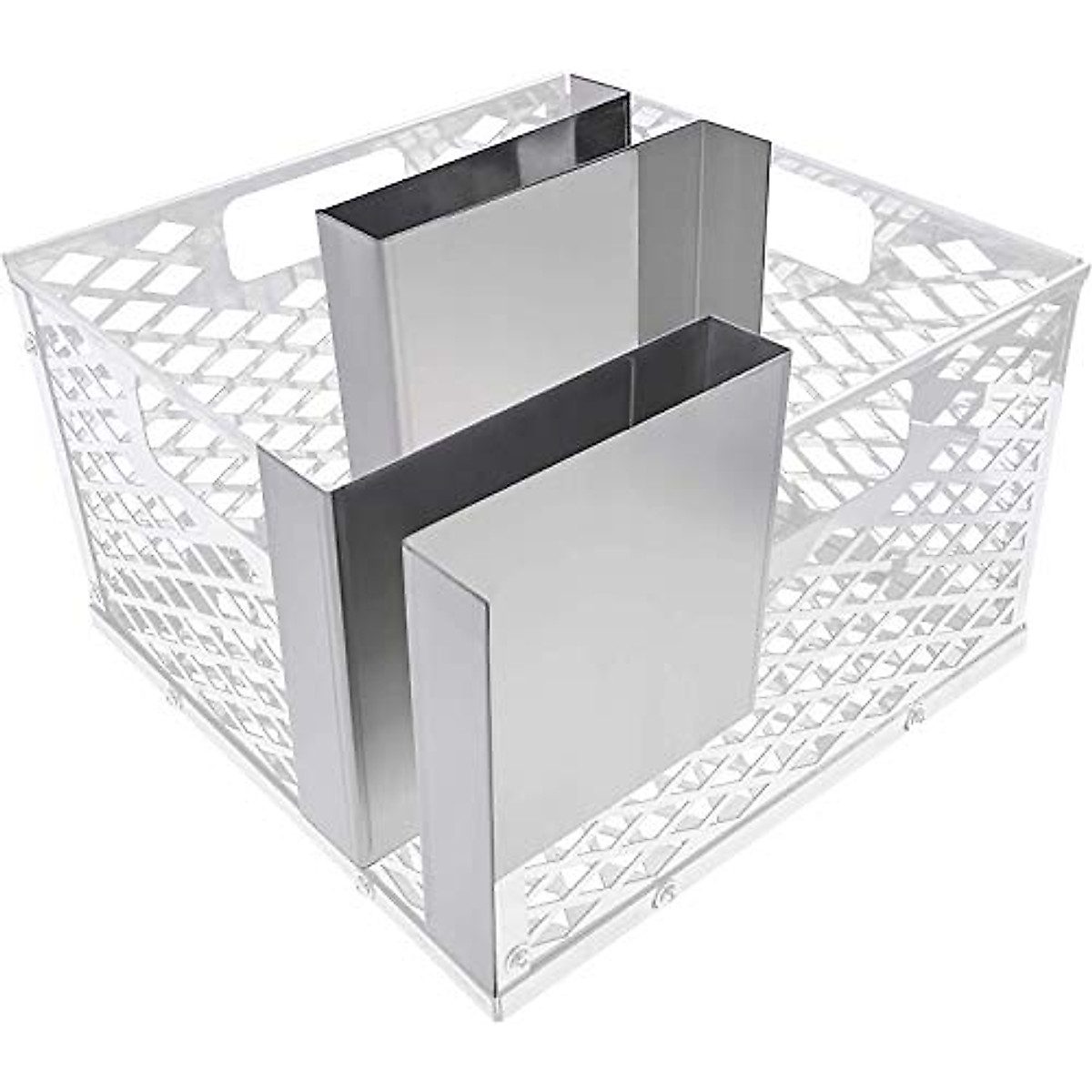 LavaLock Minion Method Bars for Oklahoma Joe's Firebox Basket - Stainless Steel Maze Bar Plate fits Most Other Charcoal Ash Baskets - 8 W x 5.5 D x 7.5 H - 2 Pack