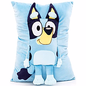 Bluey Snuggle Pillow - Super Soft Plush Decorative Throw Pillow - Measures 15 Inches (Official Bluey Product)