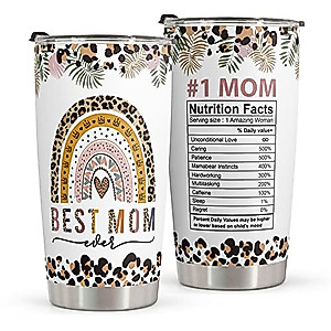 Macorner Mom & Dad Gifts Set - Stainless Steel Tumbler 20oz - Birthday Christmas Gifts for Women Mom Wife Grandma Nana & Birthday Christmas Gifts for Men Dad Grandpa From Daughter Son Gifts For Parent